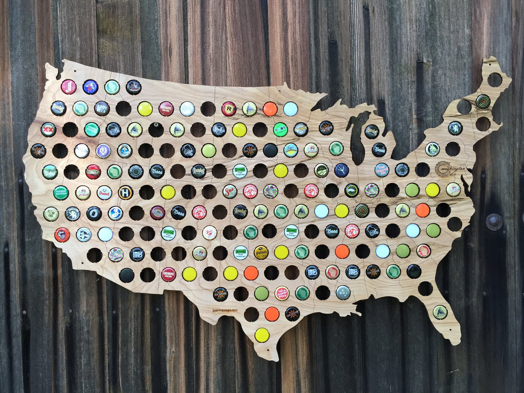 USA Beer Cap Map – Beer Cap Maps