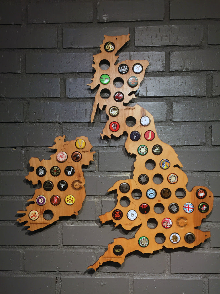 Country Beer Cap Maps